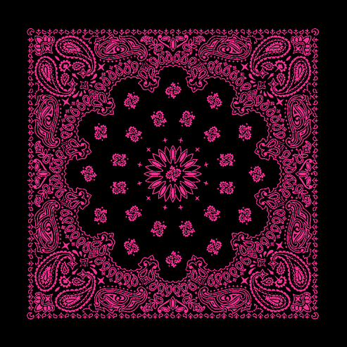 Black And Pink Bandana