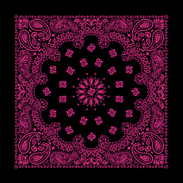 Black And Pink Bandana