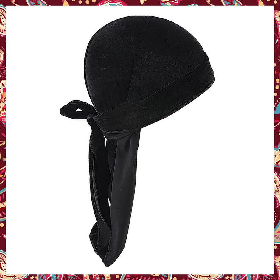 Black Durags | Timeless Wave Elegance by SilkyDurag®