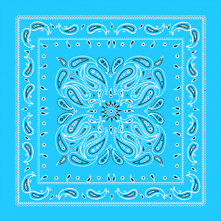 Blue Bandanas - Navy Nuances and Azure Accents