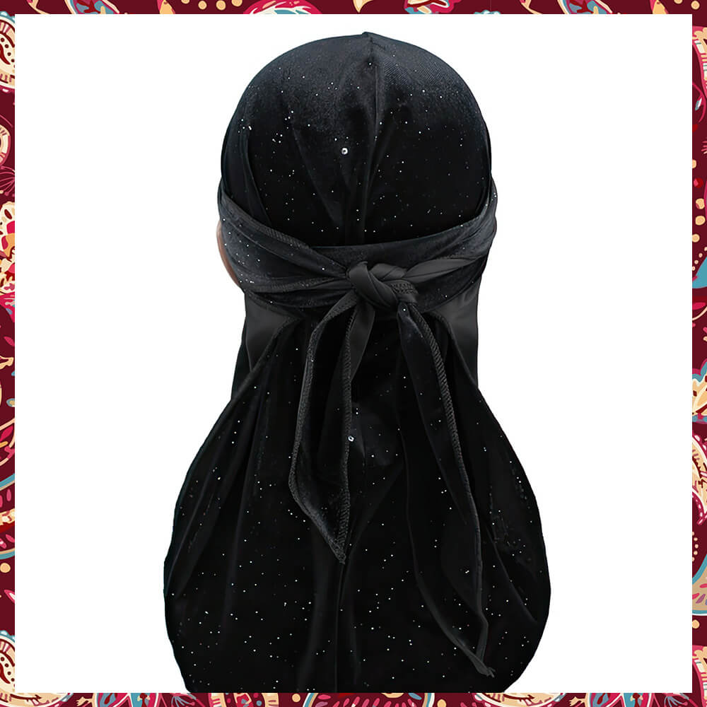 Black Durags | Timeless Wave Elegance by SilkyDurag®