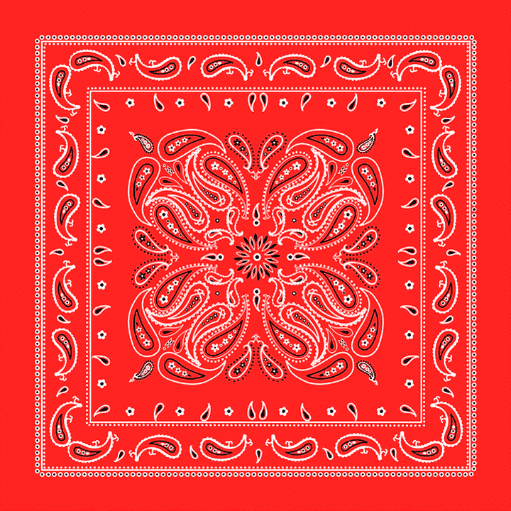 Red Bandanas - Simply Red, Simply Cool, and Paisley
