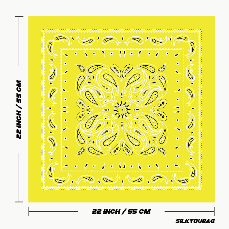 Gold And White Bandana