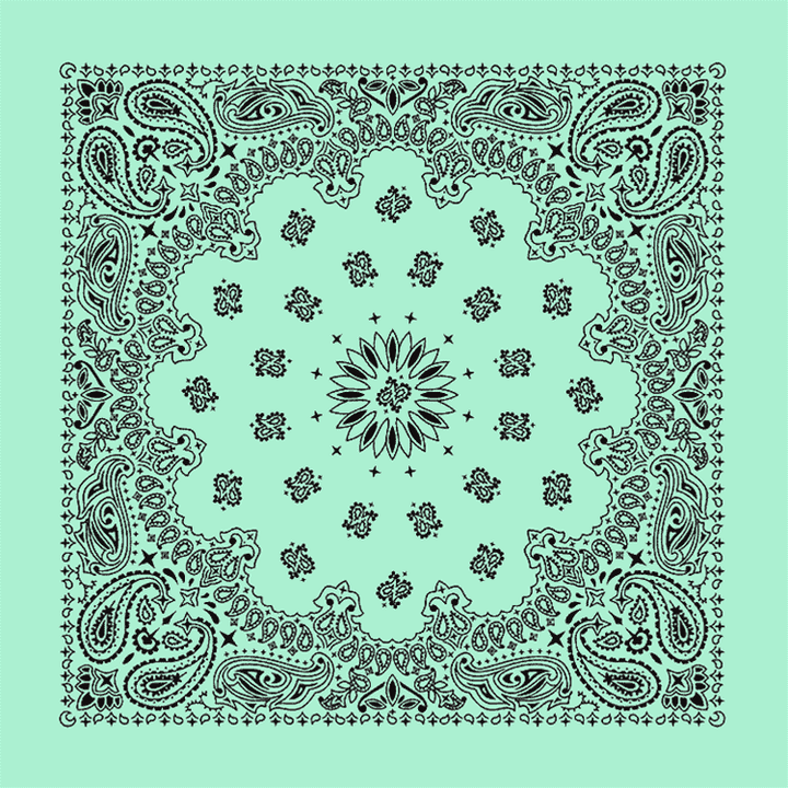 Green Bandanas - Verdant Vibes and Emerald Elegance