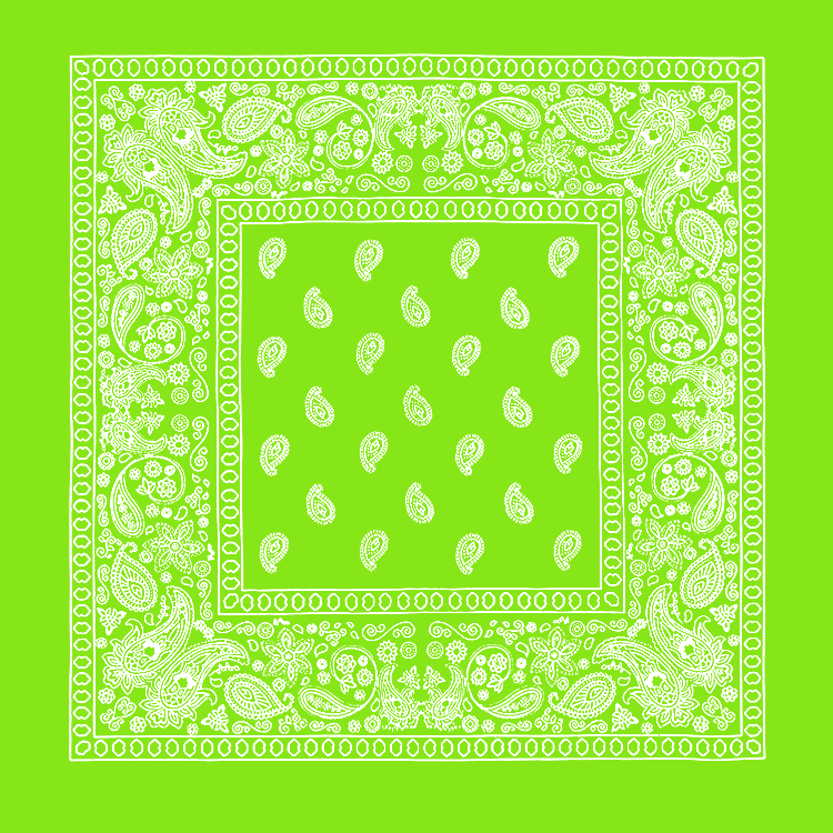 Green Bandanas - Verdant Vibes and Emerald Elegance