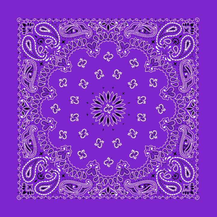 Purple Bandanas - Lavender Whispers to Royal Hues